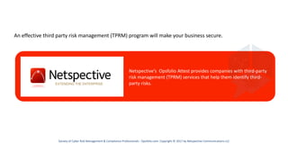 Why does-your-company-need-a-third-party-risk-management-program | PPT