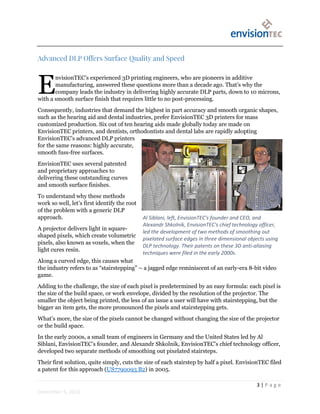 Advance DLP for Superior 3D Printing | PDF