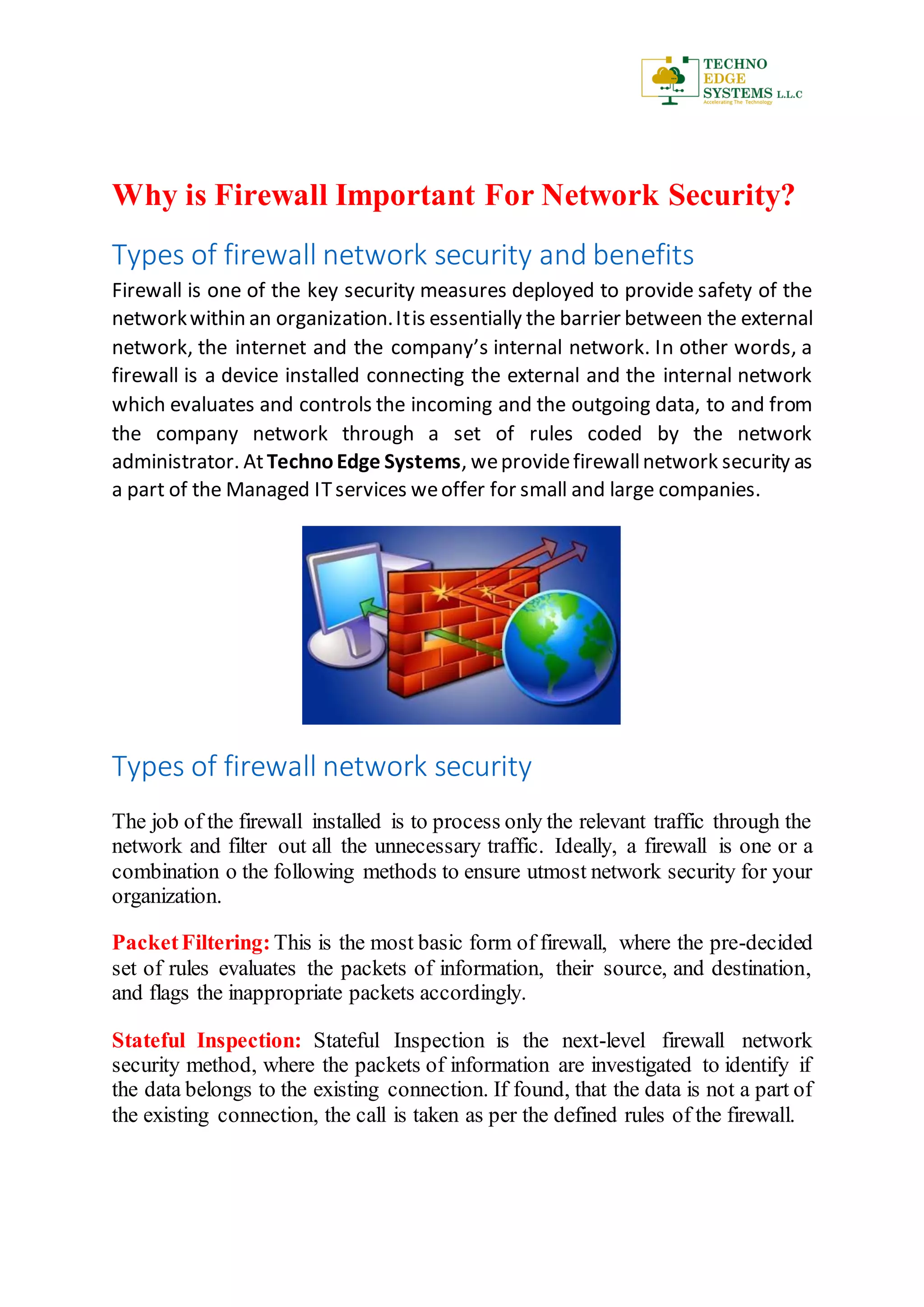 Why is Firewall Important for Network Security? | PDF