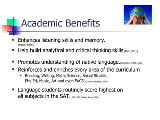 Why learn a foreign language? | PPT