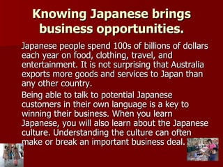 Why Learn Japanese | PPT