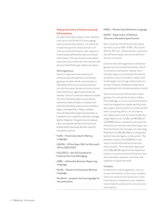 Why MarkLogic: Addressing the Challenges of Unstructured Information ...