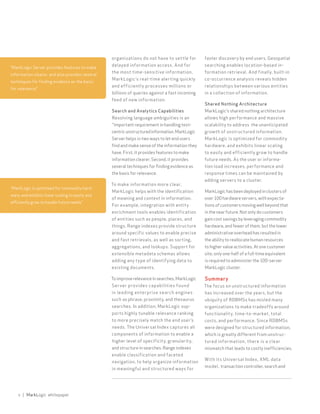 Why MarkLogic: Addressing the Challenges of Unstructured Information with Purpose-Built ...