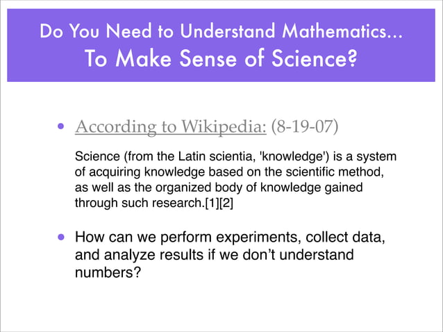 Why Mathematics | PPT