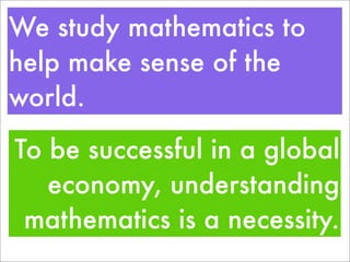 Why Mathematics | PPT