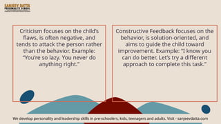 Why Not to Criticize Kids for Parenting? | PPT