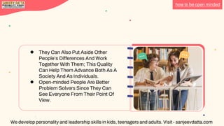 Why Open Minded Personality? | PPT