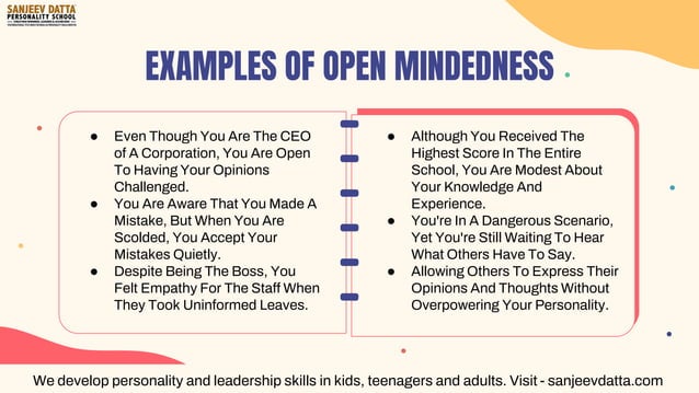 Why Open Minded Personality? | PPT