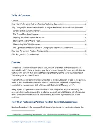 Why Partners Who Charge for Technical Assessments Have Higher Growth ...