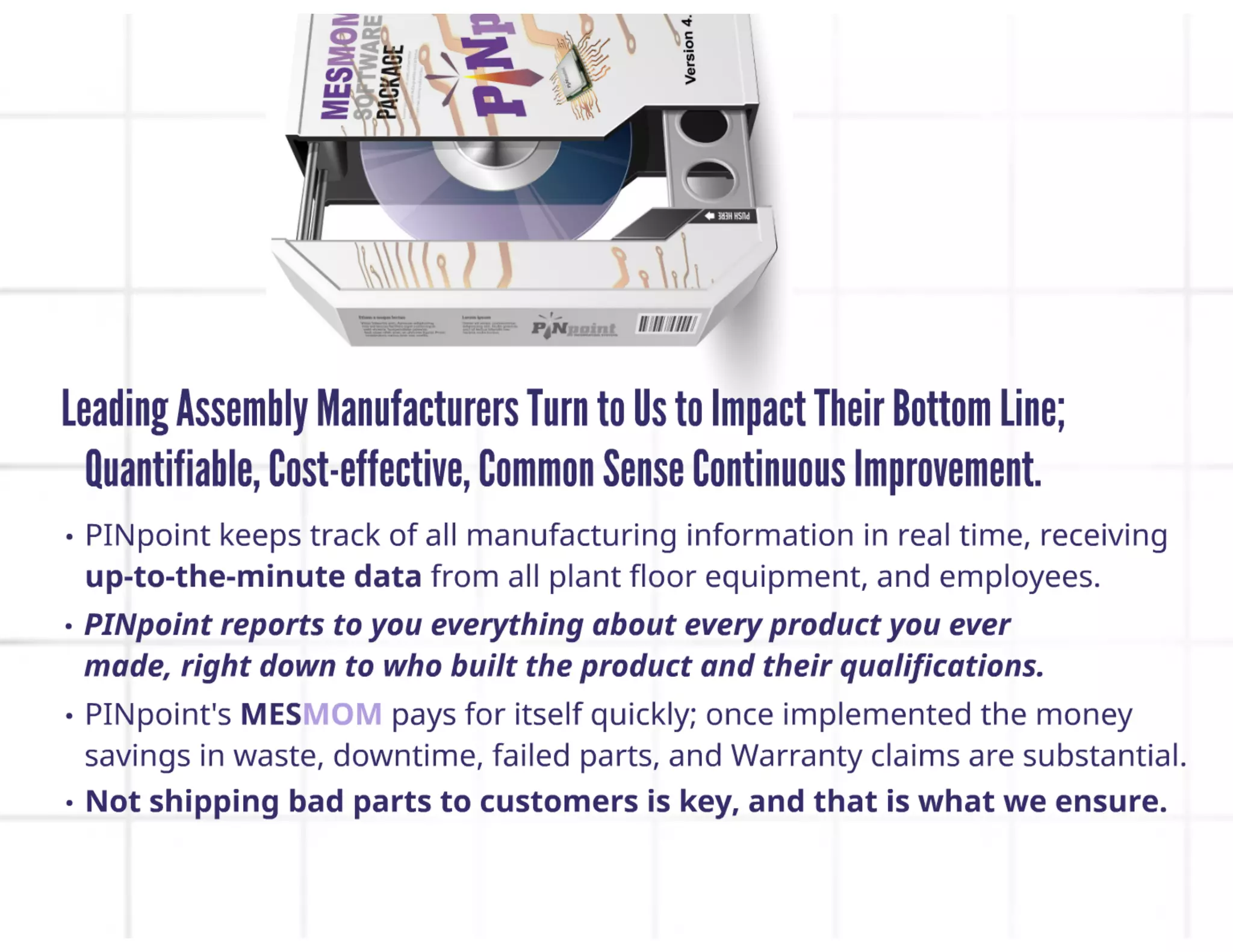 Why PINpoint? | Manufacturing Execution System (MES) / Manufacturing ...