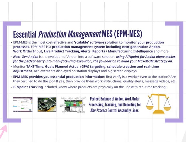 Why PINpoint? | Manufacturing Execution System (MES) / Manufacturing ...