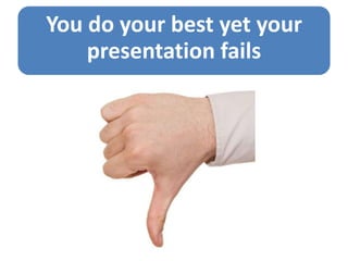 Why Presentations Fail - 3 Mistakes to Avoid | PPTX