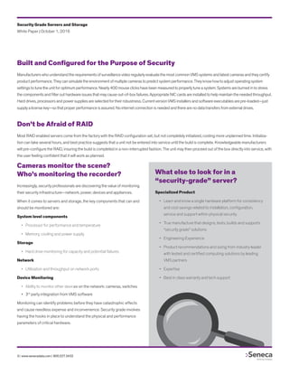 Why Security-Grade Servers and Storage? | PDF
