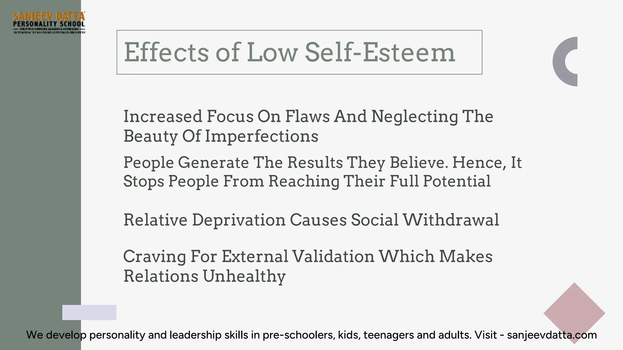 Why Self-esteem for Personality? | PPT