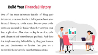 Importance of Filing Your Income Tax Returns on Time | PDF | Personal ...