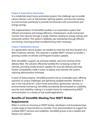 Why should we consider VerneMQ for MQTT Broker? | PDF