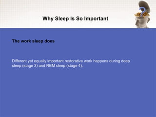 Why Sleep Is So Important | PPT