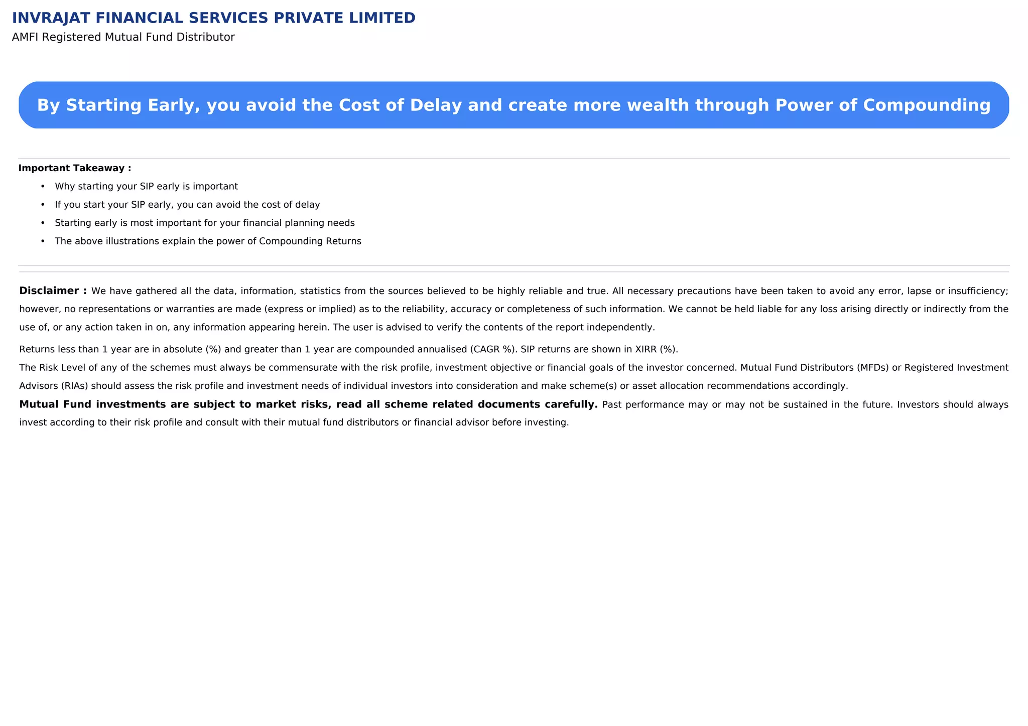 Why-Start-SIP-Early-Schemes.pdf | Mutual Funds | Personal Investing