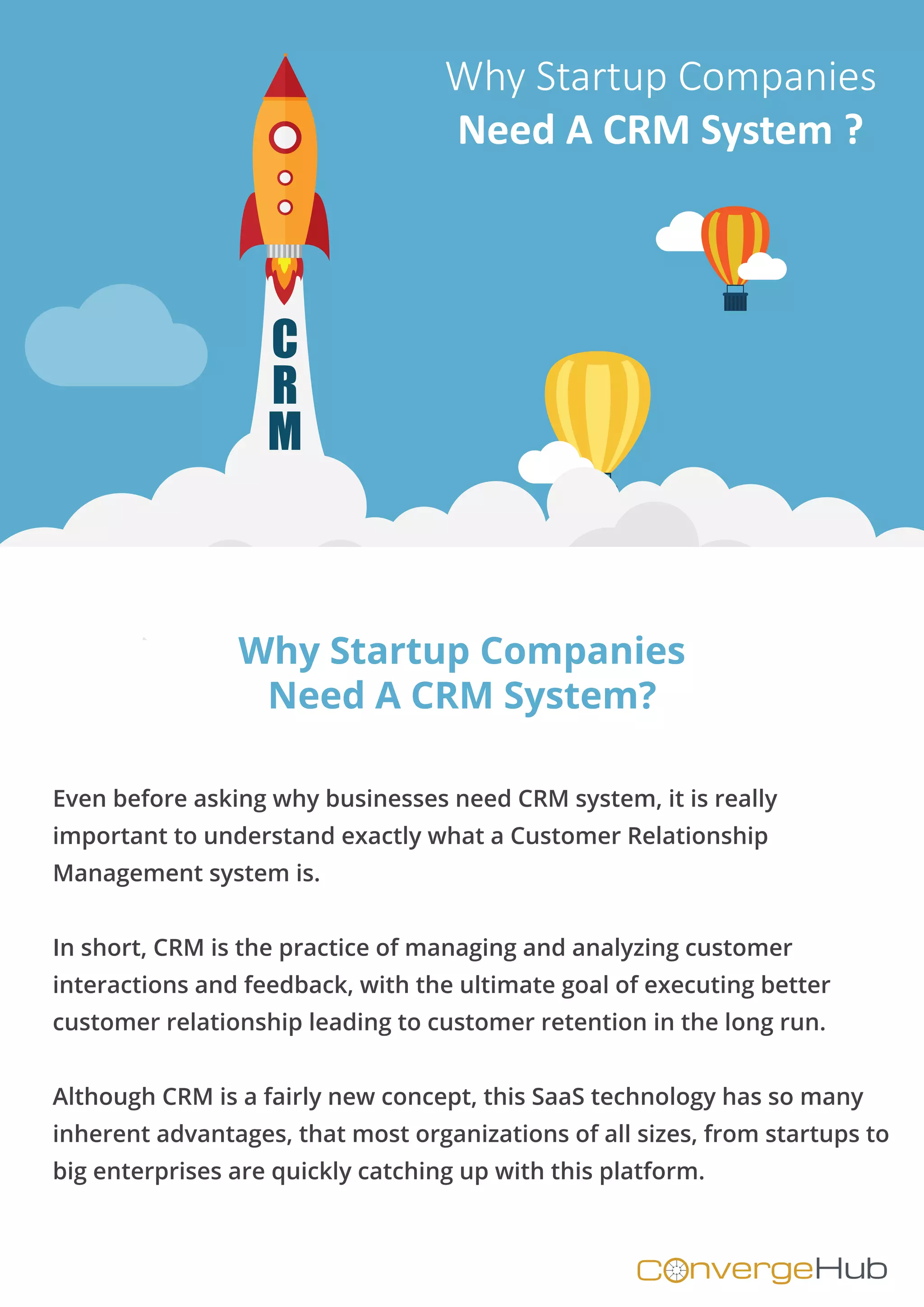 Why startup companies need a crm system | PDF