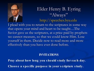 Why Study the Scriptures | PPT
