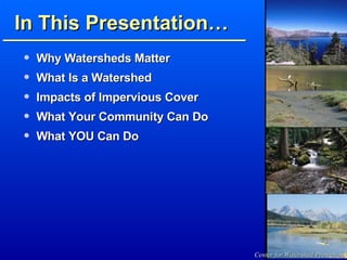 Why Watersheds | PPT