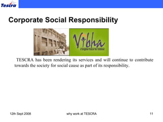 Why Work At TESCRA ? | PPT