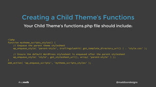 Why you should be using WordPress child themes | PPT