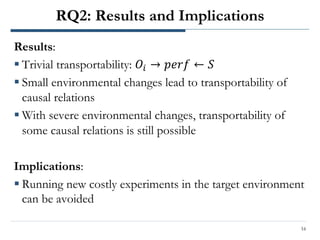 Transfer Learning for Performance Analysis of Configurable Systems: A Causal Analysis | PPT