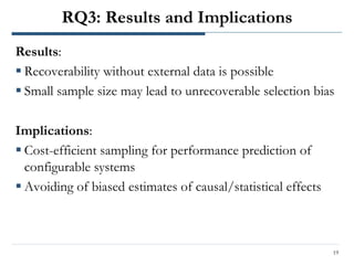 Transfer Learning for Performance Analysis of Configurable Systems: A Causal Analysis | PPT