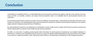 4 Iodoaniline Enhances Medicinal Chemistry Pathways | PPTX