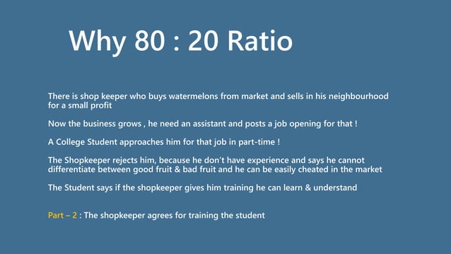 Why 80 20 ratio in data splitting | PPT