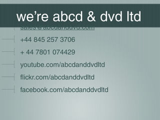 Why abcd & dvd ltd | PPT