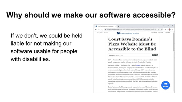 Why Accessibility Matters | PPT