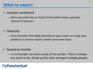 Why a co founder is important - chip werner - cofounderlab | PDF ...