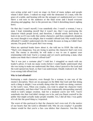 Why a cosplayer abandoned the cosplay | PDF