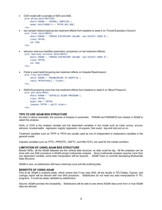 Why ADaM for a statistician? | PDF