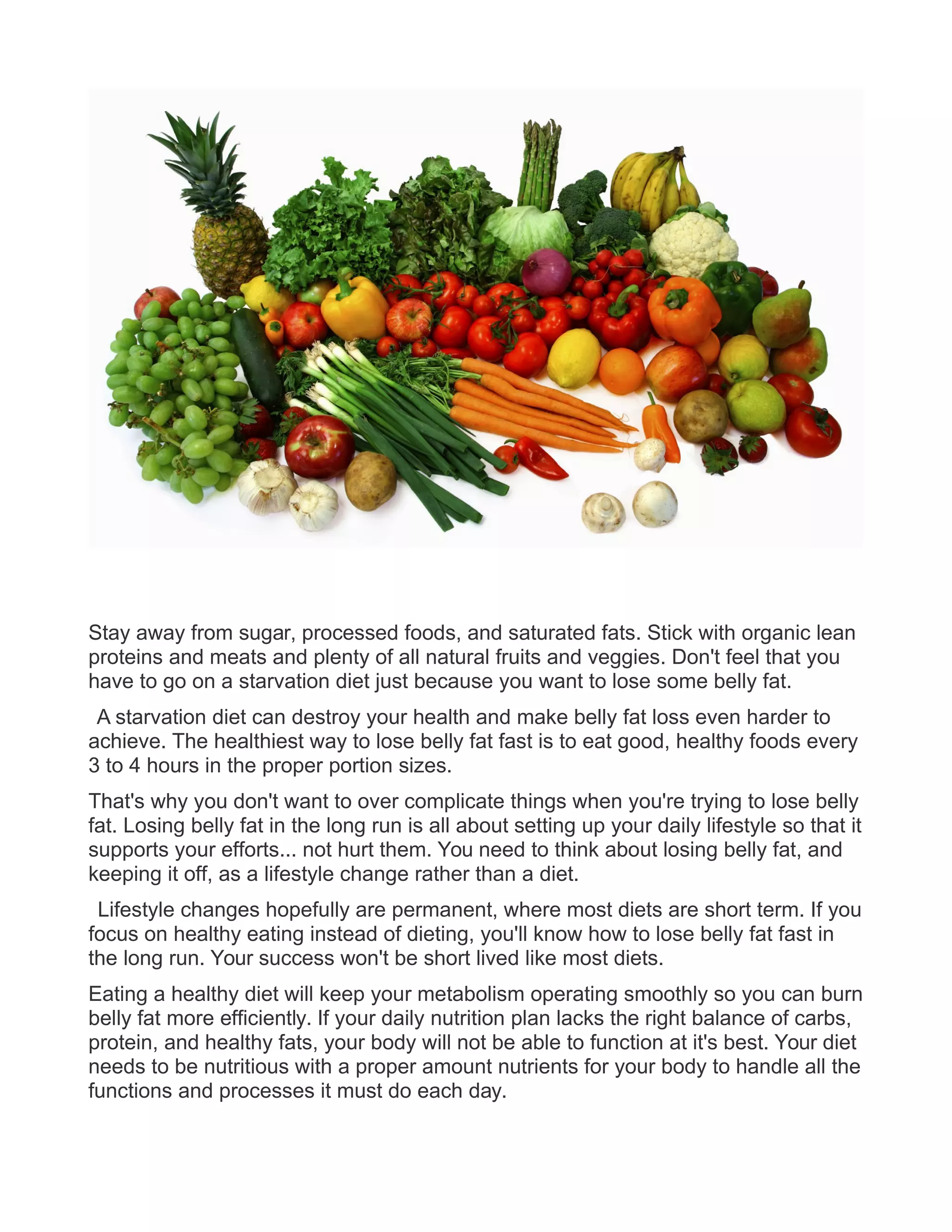 Why a diet will not help you lose belly fat | PDF