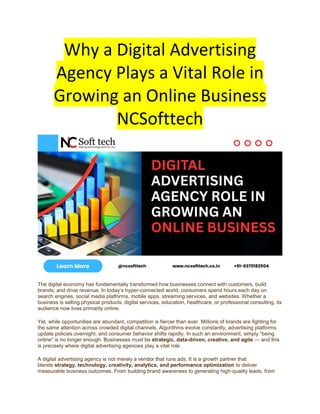 Why a Digital Advertising Agency Plays a Vital Role in Growing an ...