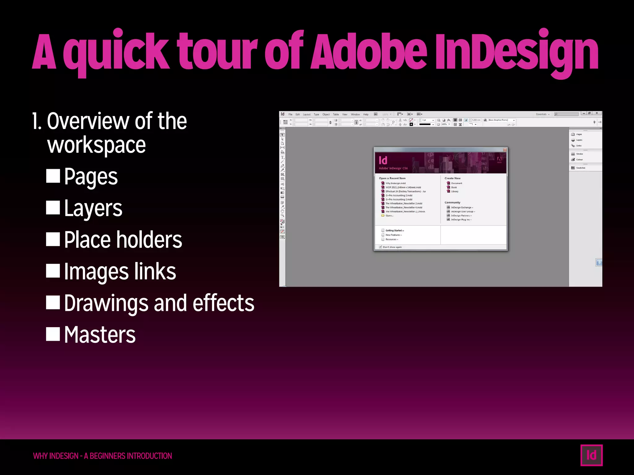 Why adobe indesign a beginners introduction(interactive) | PPT | Free ...