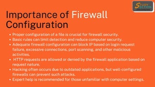 Why a Firewall is important for Digital Security? | PPT