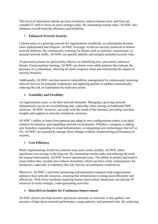Why AI-NOC is the Future of Efficient Network Operations and Security | DOCX