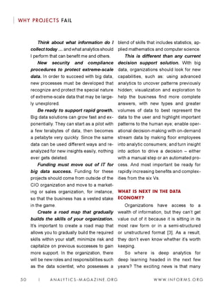 Why do so many analytics projects fail? | PDF