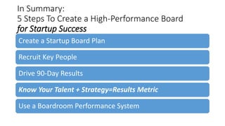 Why and how to create a high performance board | PPT