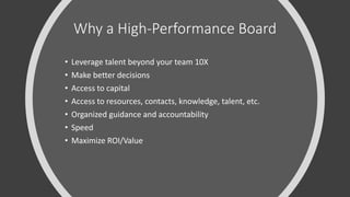 Why and how to create a high performance board | PPT