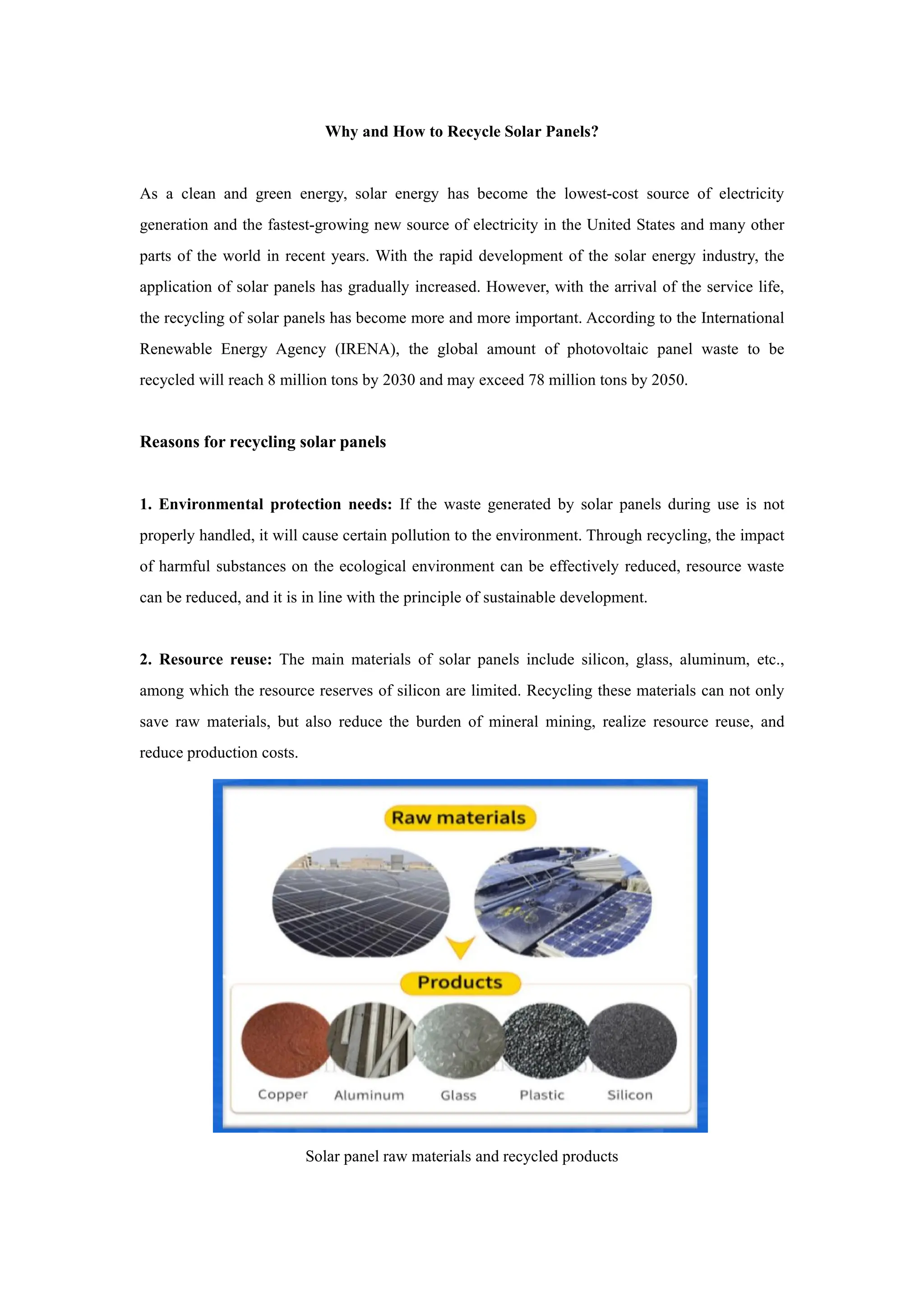 Why and How to Recycle Solar Panels？.pdf