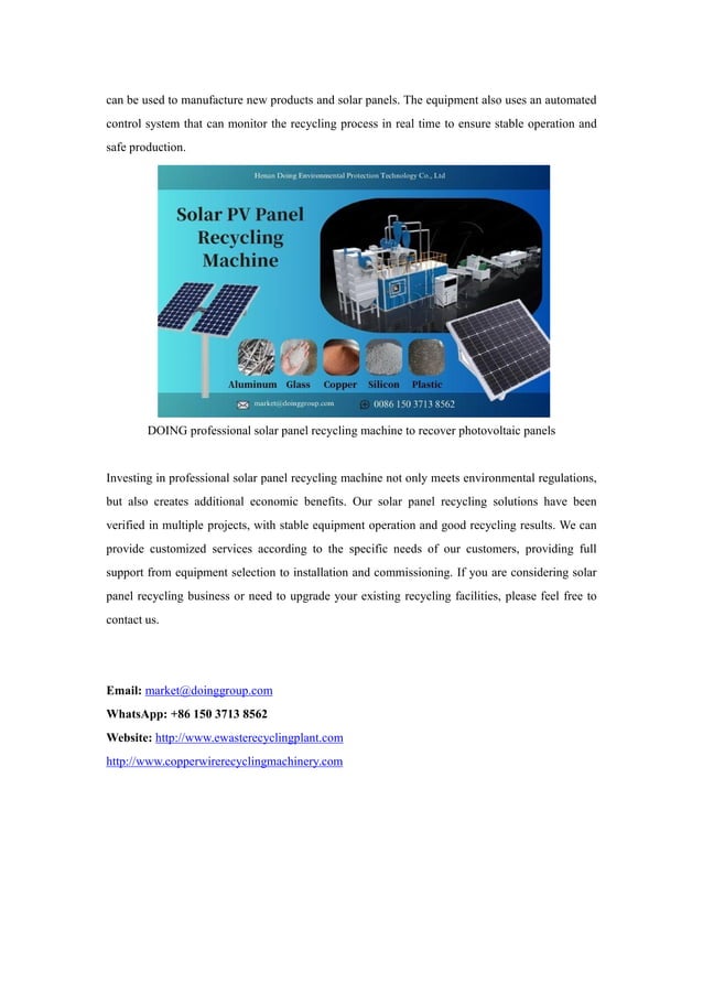 Why and How to Recycle Solar Panels？.pdf