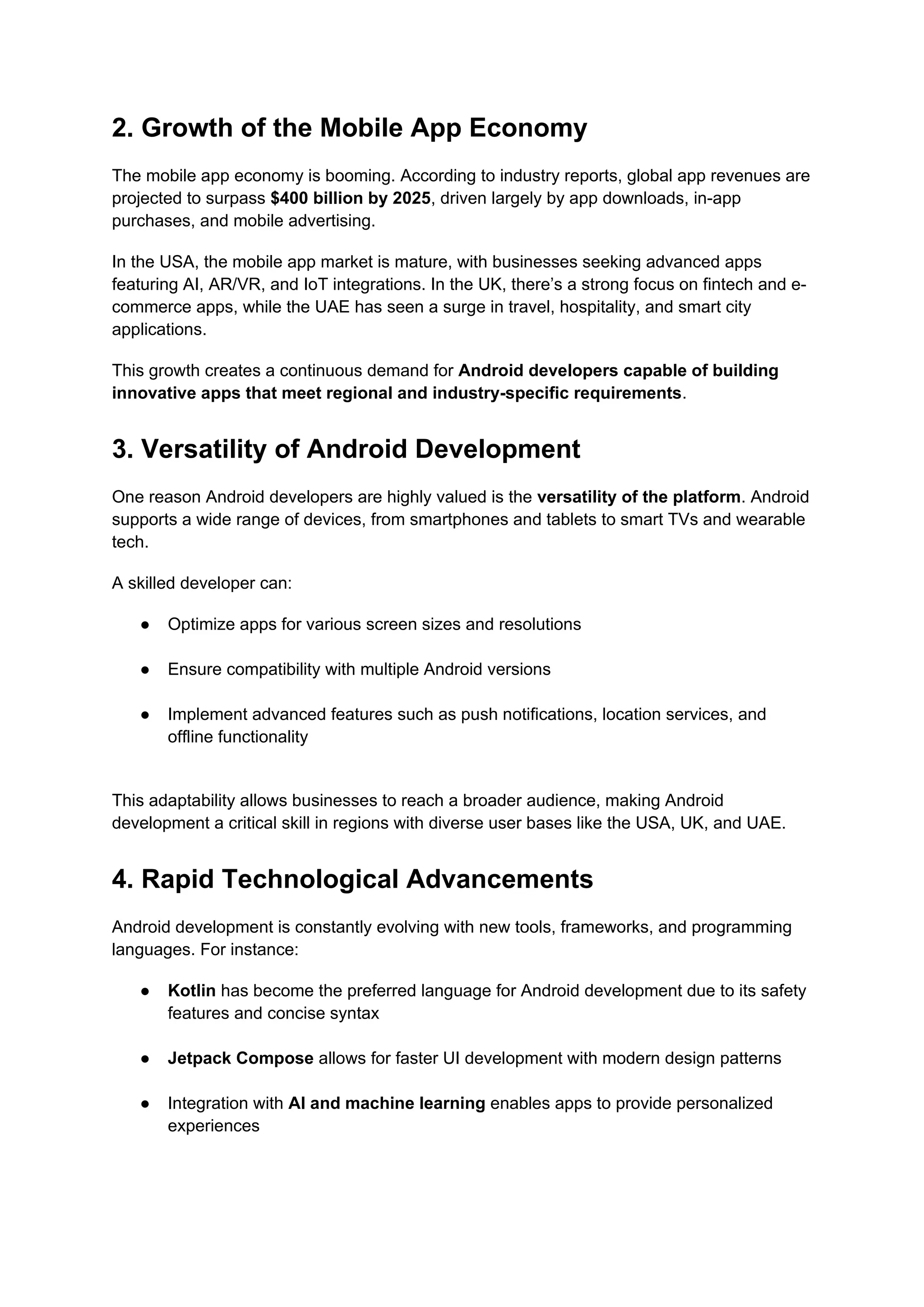 Why Android Developers Are in High Demand Across the USA, UK, and UAE ...