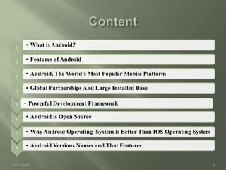 Why android is the most popular mobile operating system in the world(2 ...