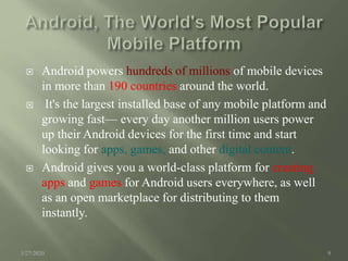 Why android is the most popular mobile operating system in the world(2 ...