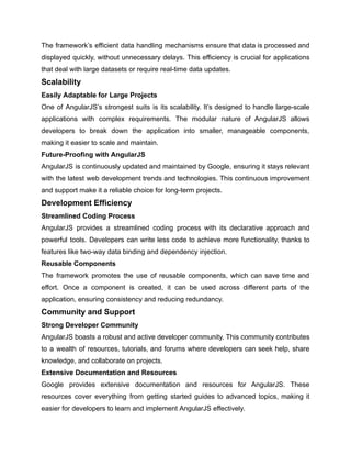 Why AngularJS is the Top Choice for Your Next Project | PDF